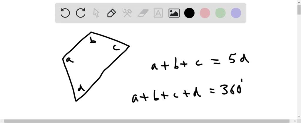 SOLVED: Three angles of a quadrilateral are 130degrees, 80 degrees and ...