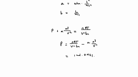 Nbnrt the van der waals equation of state r stands for the...