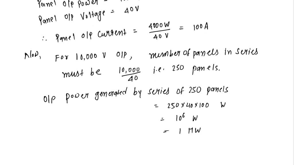 SOLVED: For a given application of Solar PV where the floorplan area is ...
