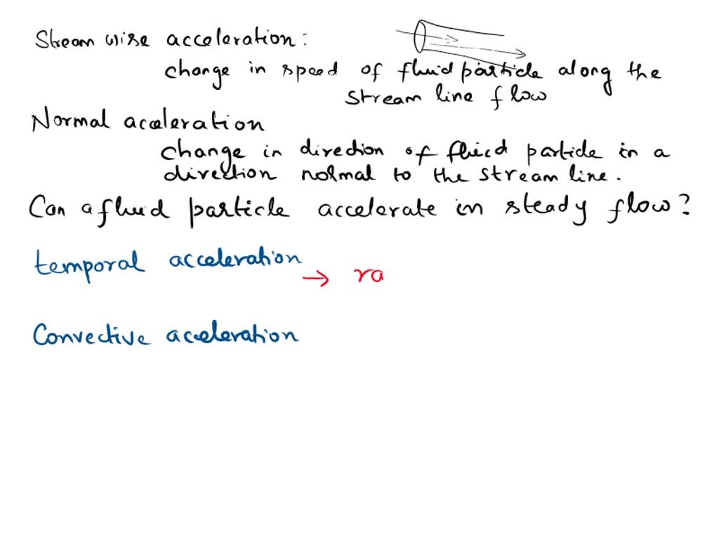 SOLVED: What is streamwise acceleration? How does it differ from normal acceleration? Can a ...