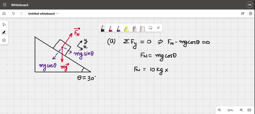 SOLVED: A box of mass m is placed on a smooth incline that makes an ...