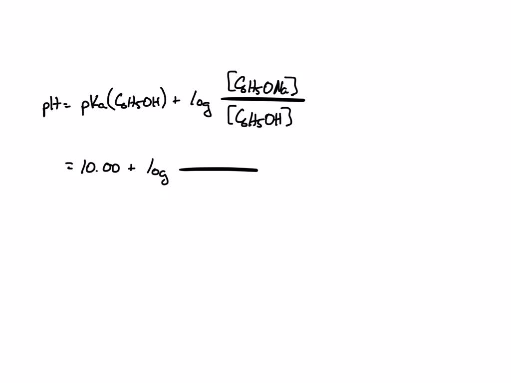 SOLVED: Find the pH of a buffer that consists of 1.1 M sodium phenolate ...