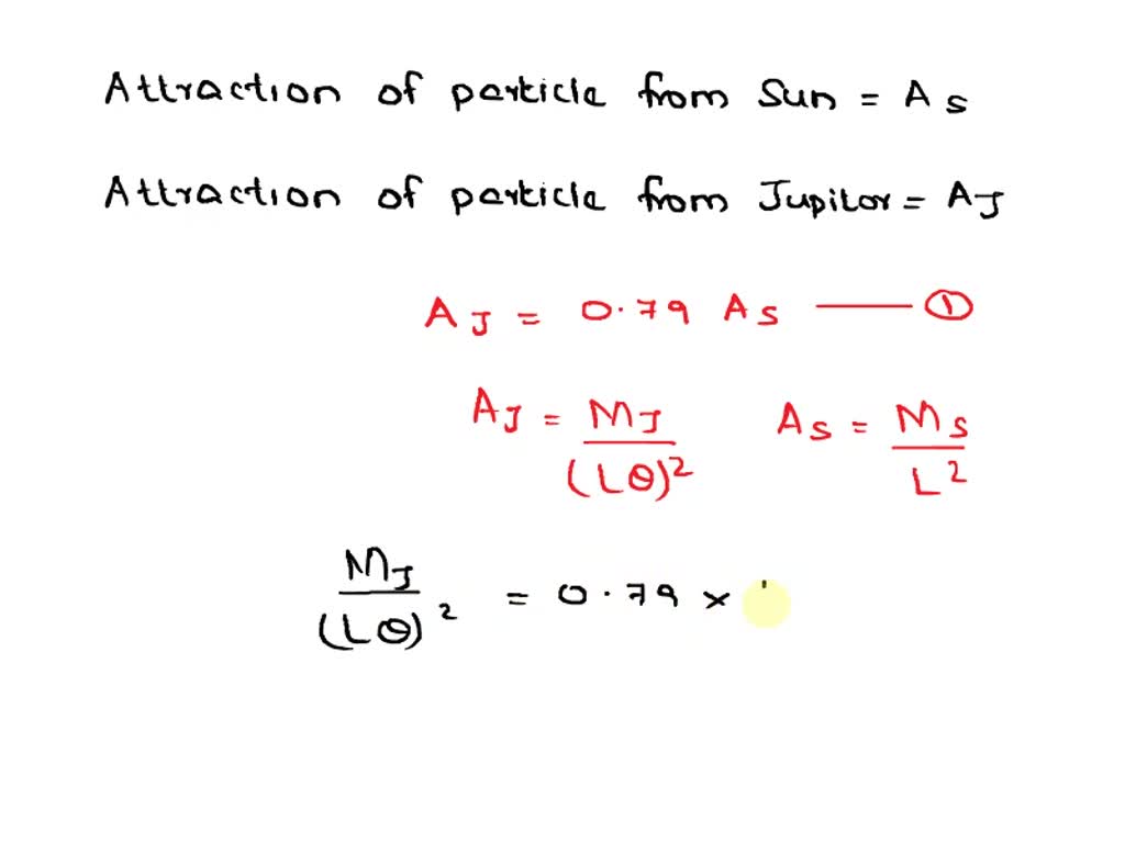 SOLVED: Determine the angle at which a particle in Jupiter's circular ...
