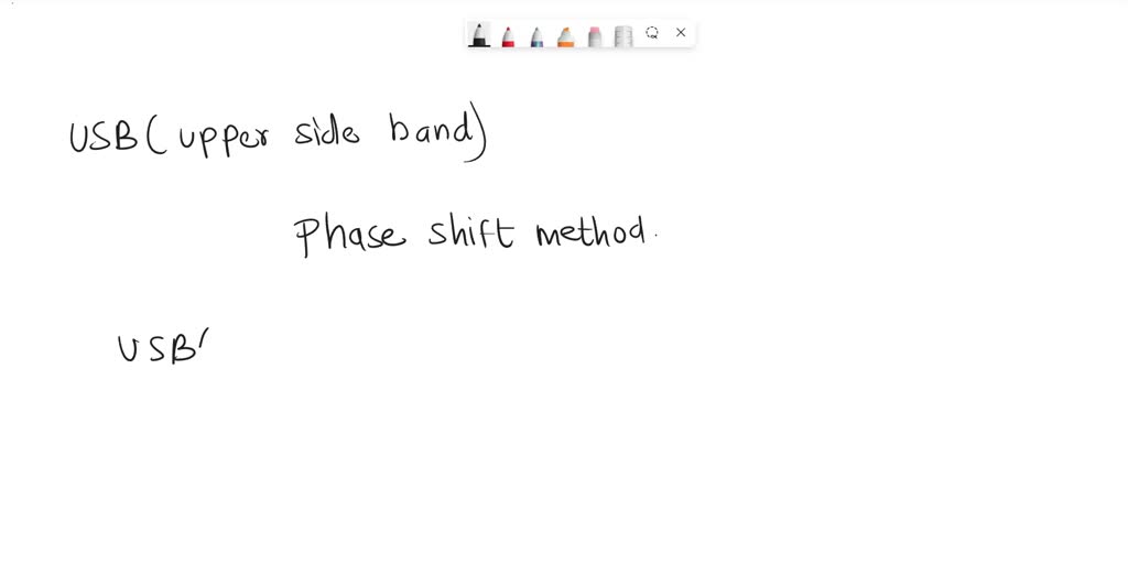 SOLVED: Show with the aid of equations and block diagram the generation ...