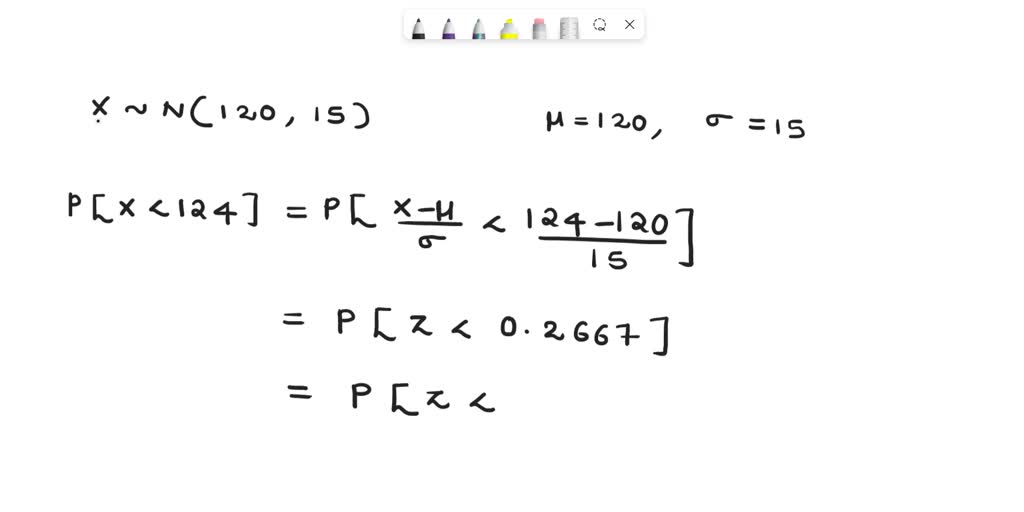Solved Question 1 A Random Variable X Follows A Normal Distribution