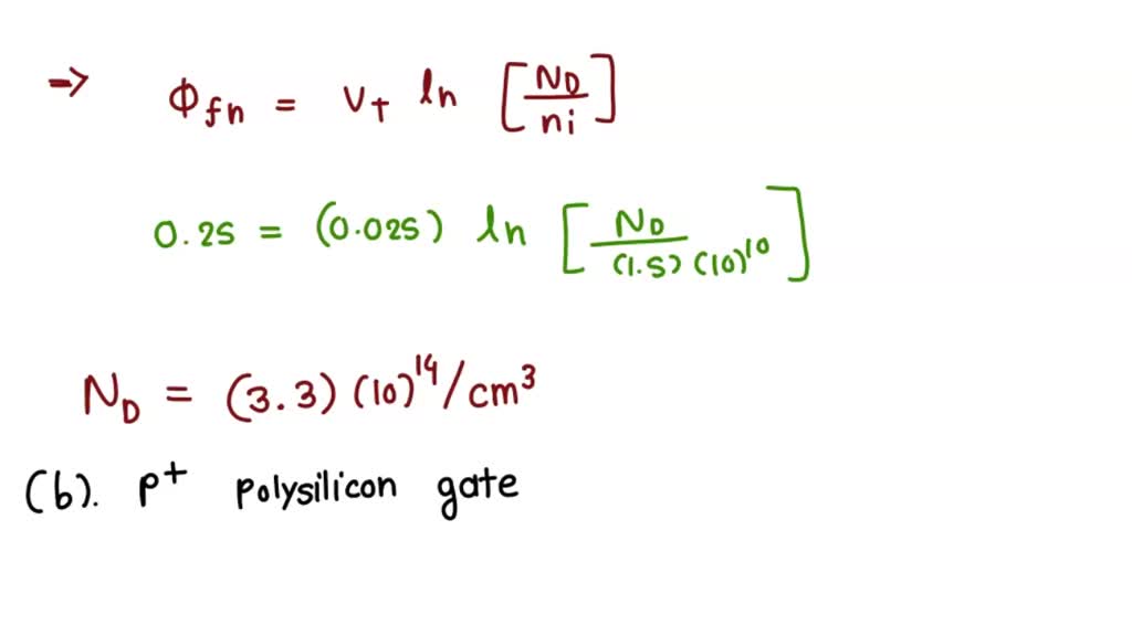 SOLVED: Consider a MOS capacitor with an n-type silicon substrate. A ...