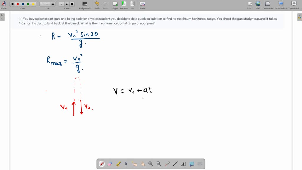 (II) You buy a plastic dart gun, and being a clever physics student you ...