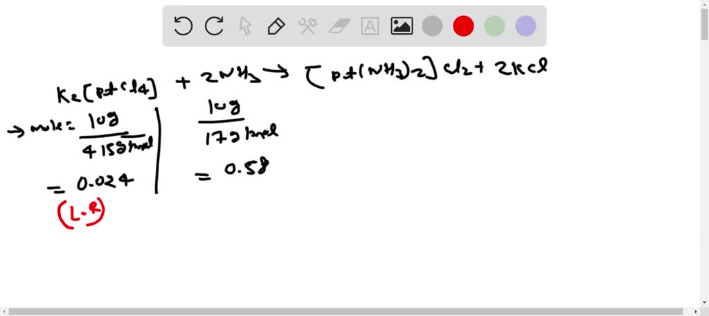 SOLVED: Cisplatin [Pt(NH3)2Cl2], an anticancer agent used for the ...