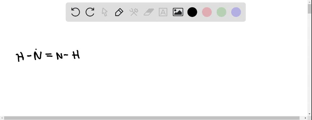 SOLVED: The molecule called diazine has the formula N Hand the Lewis ...
