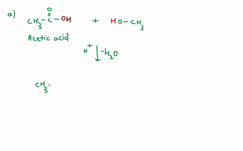 Draw the condensed structural formula for the ester formed when each of ...
