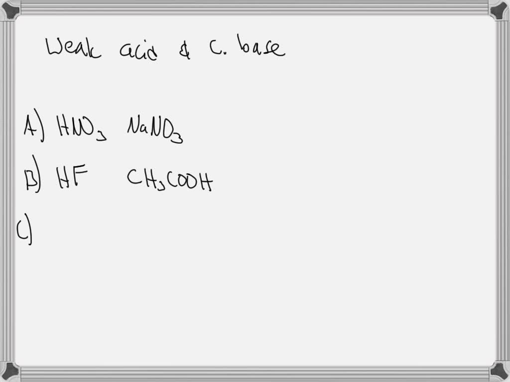 SOLVED: Which of the following sets of compounds, when dissolved in the same solution, forms a ...