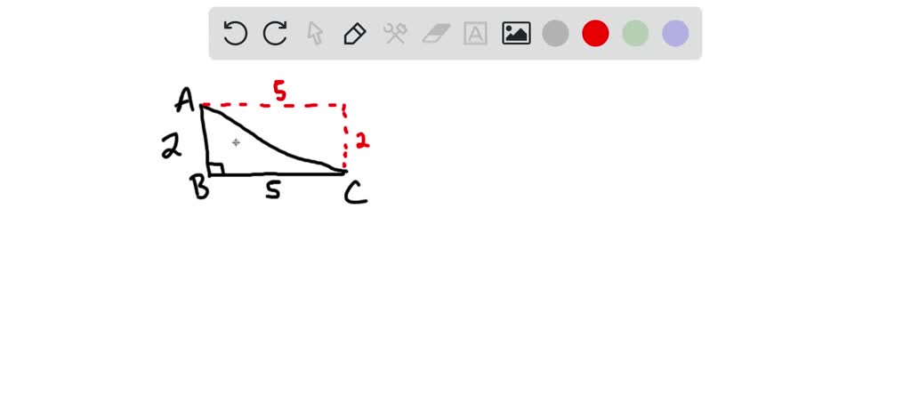 SOLVED: A right triangle ABC is shown below: A right triangle ABC with ...