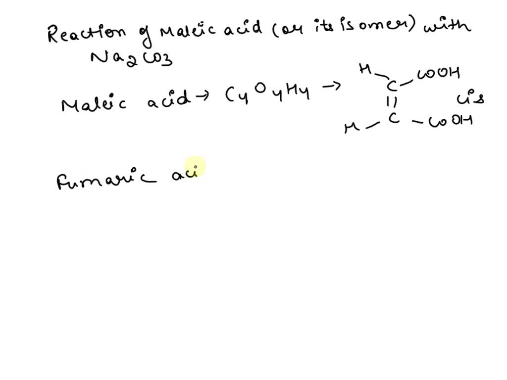 SOLVED: What products would be formed upon reaction of maleic acid or ...