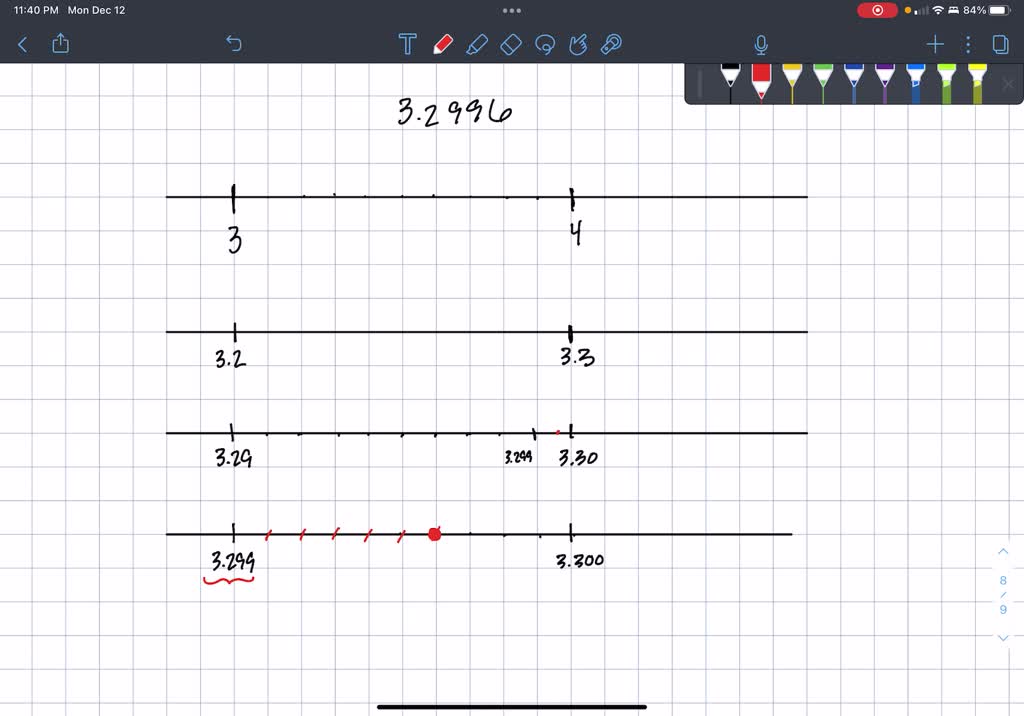 Now plot 3.2996 on each of the number lines in part 1 (it's easiest to ...