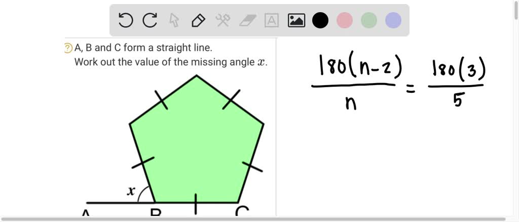 SOLVED: In the given figure (not drawn to scale), ABC and CDE are straight lines, angle ACE is a ...