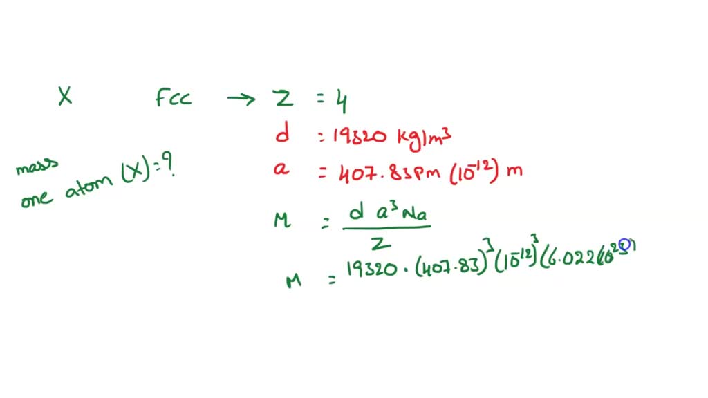 Solved A Metal Crystallizes In The Body Centered Cubic Bcc Lattice