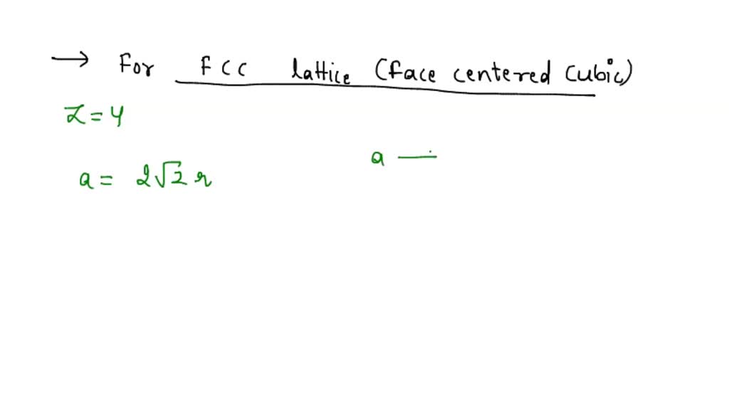 SOLVED: A hypothetical metal has the simple cubic (SC) crystal ...