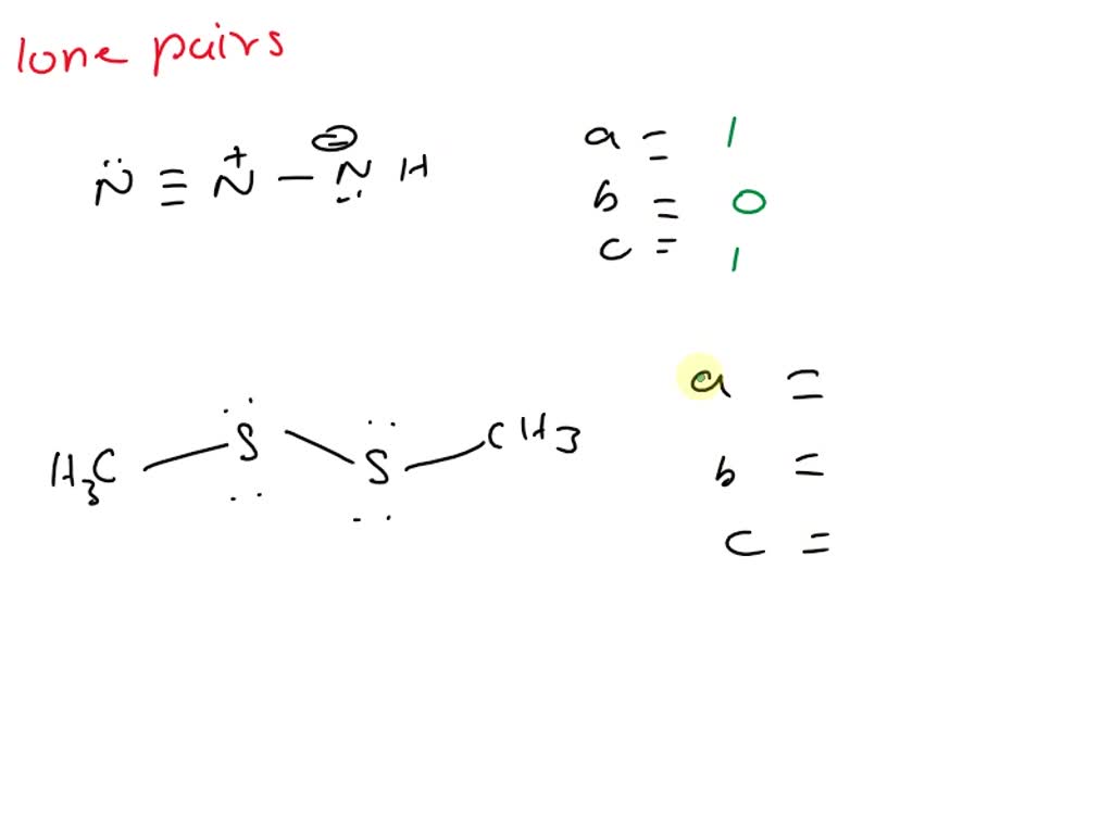 Solved Specify The Number Of Nonbonding Electron Pairs That Are Missing From The Labelled Atoms 
