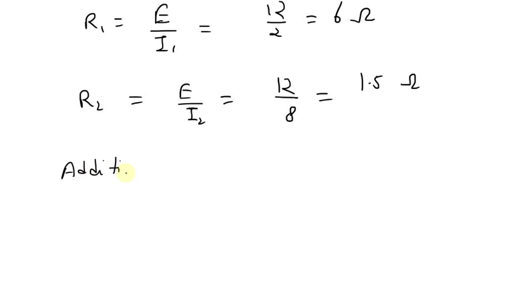 SOLVED: '30. A resistor draws 2 A when connected across the terminals ofa 12-V battery What ...