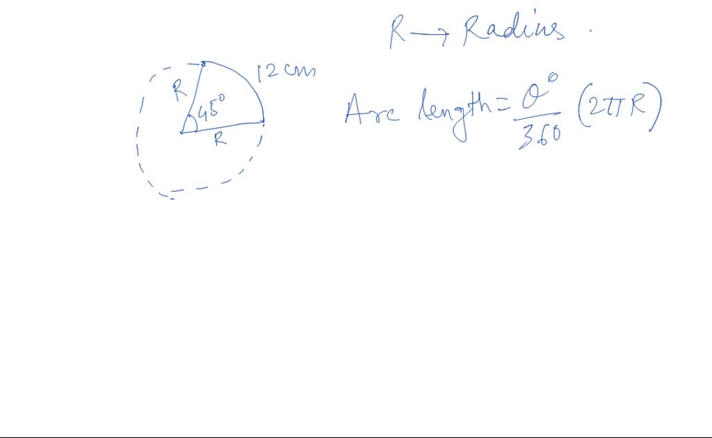 SOLVED: A central angle measure 4.5 radians and has an are of 35 inches ...
