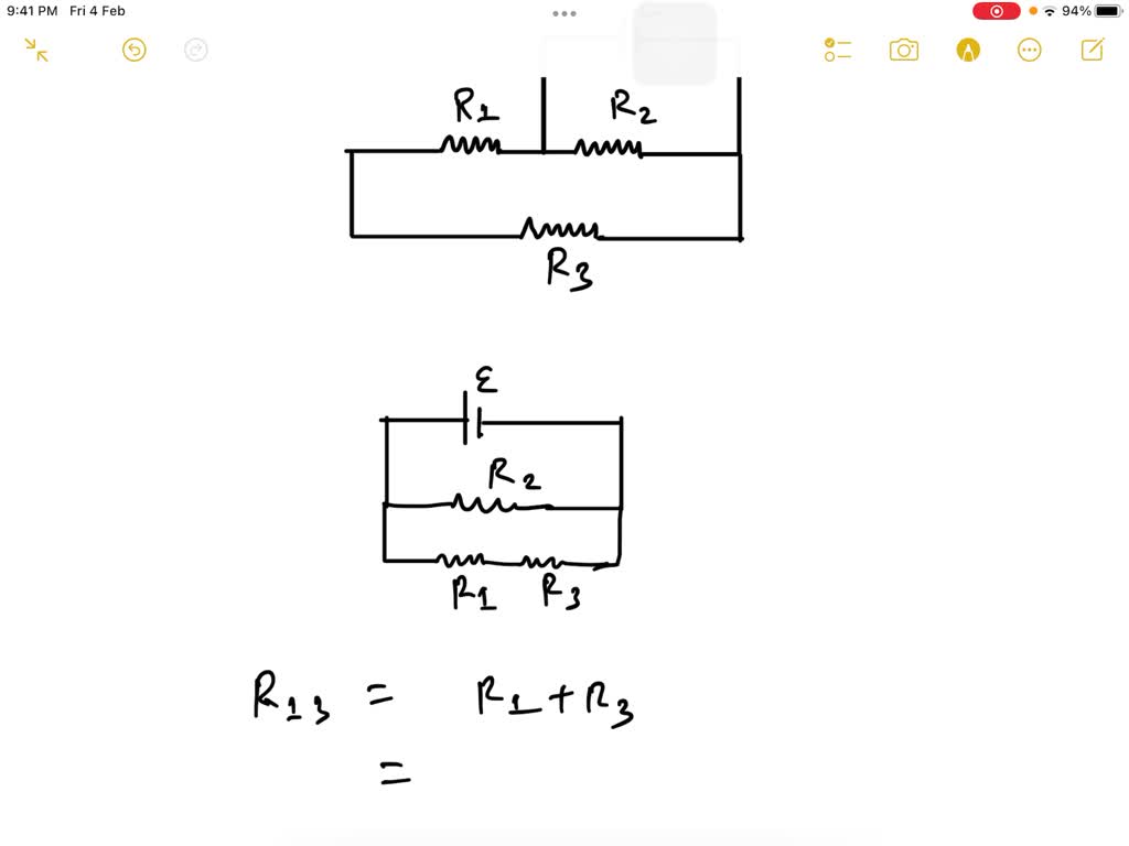 SOLVED: Let R1 be 20 ohms; R2 be 40 ohms, and R3 be 60 ohms. R1 and R2 ...