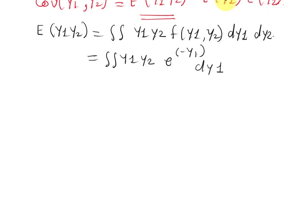 SOLVED: Let X and Y be continuous random variables with joint density f(x, y) = 0. What is Cov(X ...