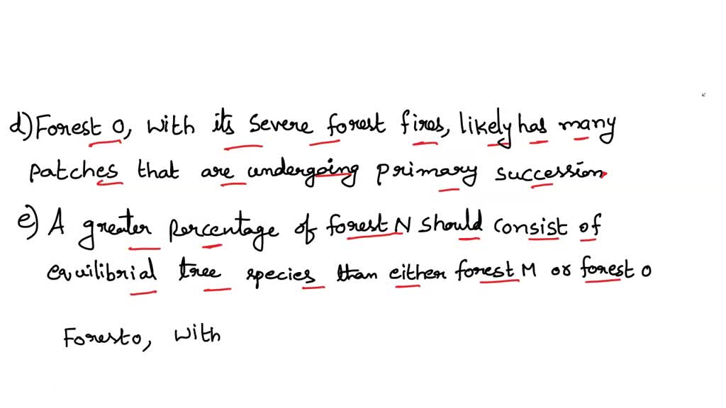 SOLVED: Forests are complex, evolving ecosystems For instance, pioneer ...