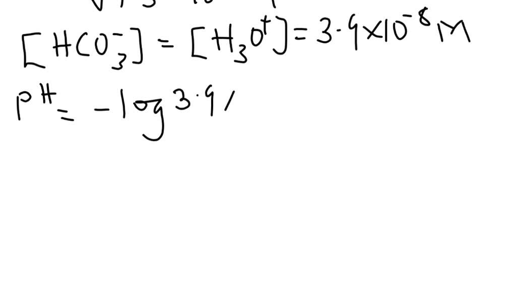 SOLVED: Calculate the pH and the equilibrium concentration of CO32- in ...
