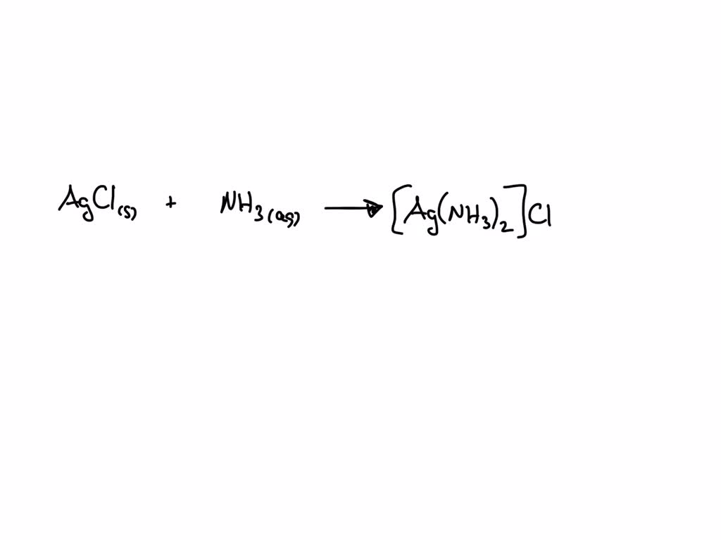 Write the chemical formula for the soluble product that forms when ...