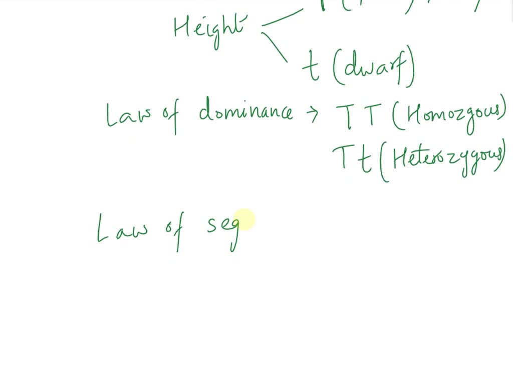 SOLVED: Which of the following statements describes Mendel's Law of ...