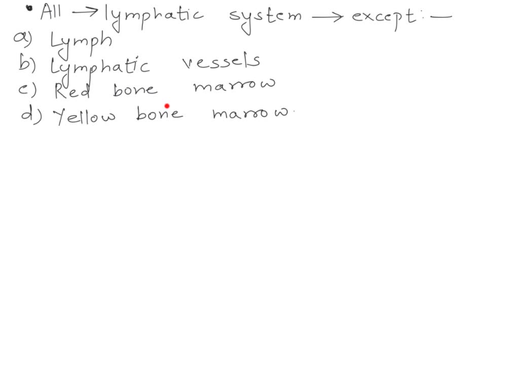 SOLVED: The hematologic and lymphatic system covers procedures of ...