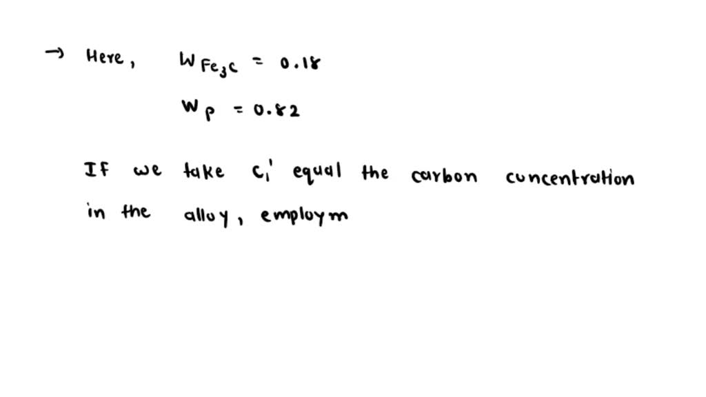 SOLVED: The microstructure of an iron–carbon alloy consists of ...