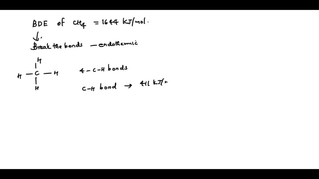 SOLVED: Part A: Calculate the bond dissociation energy for the breaking ...