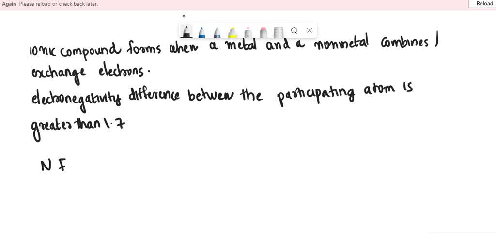 SOLVED: 1point Which pair of elements will combine to form an ionic ...