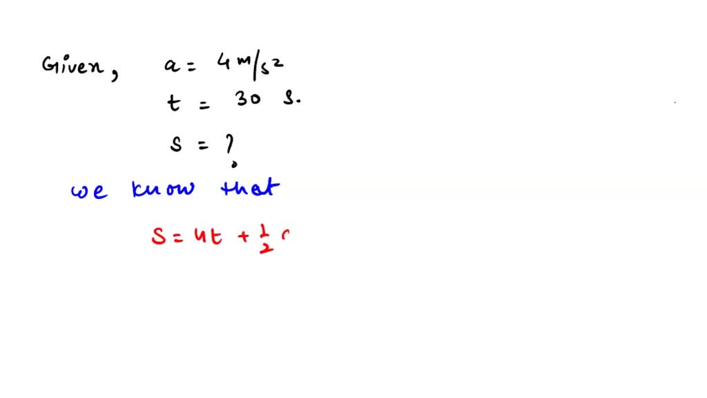 SOLVED: An airplane accelerates down a runway at 4 m/s^2 for 30 s until ... SOLVED: An airplane accelerates down a runway at 4 m/s^2 for 30 s until ...
