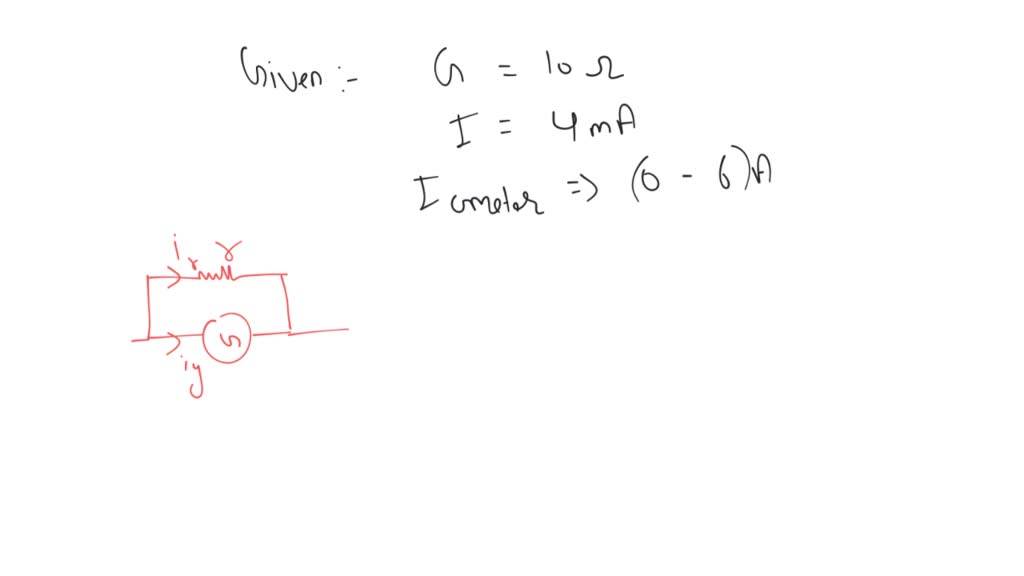 SOLVED: "A galvanometer has a resistance of 10 ? and the meter shows ...