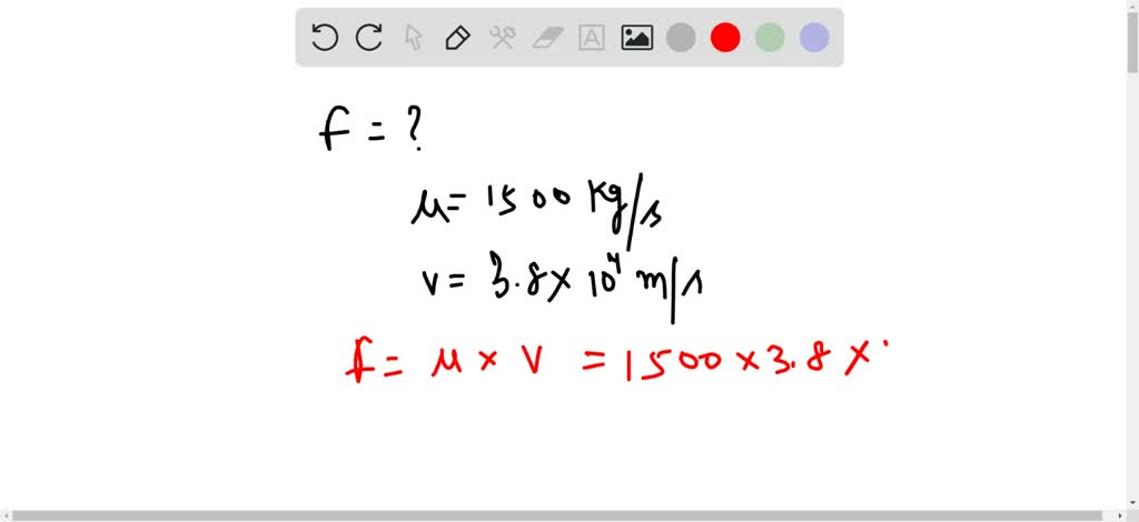 SOLVED: calculate the force exerted on a rocket given that the propelling gases are expelled at ...
