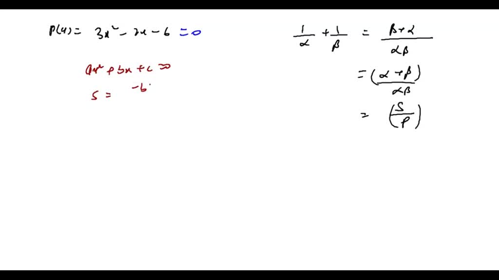 If alpha and beta are the zeroes of the polynomial 2-3x-x^2, then find ...