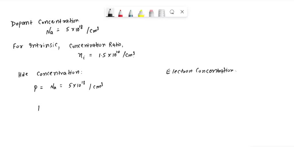 SOLVED: Q3: Figure below shows a p-type bar of silicon that is ...