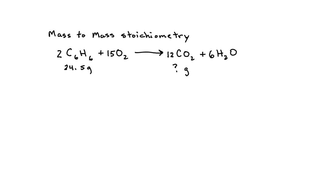 SOLVED: The equation below shows the complete combustion of benzene ...