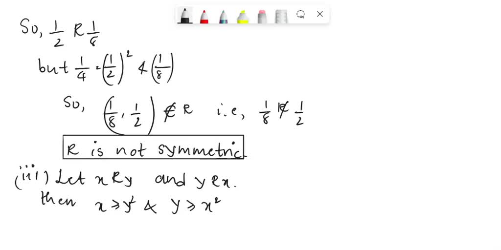 Solved Question 2 55 Points A Determine Whether The Binary Relation R On The Set Of