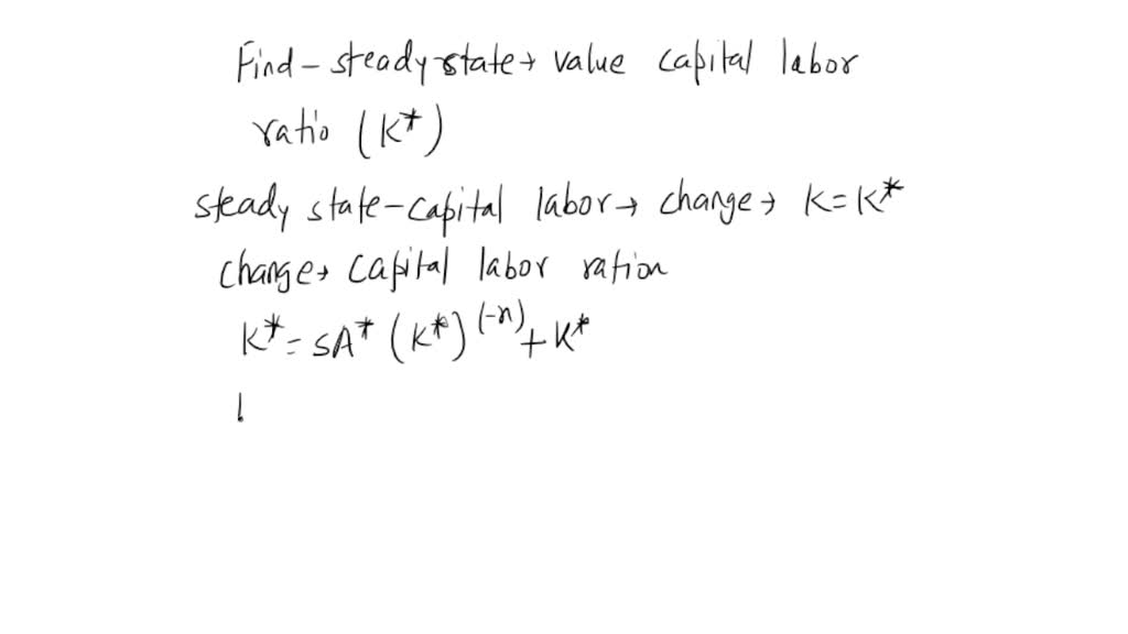 SOLVED: Consider the basic Solow growth model without technical ... SOLVED: Consider the basic Solow growth model without technical ...