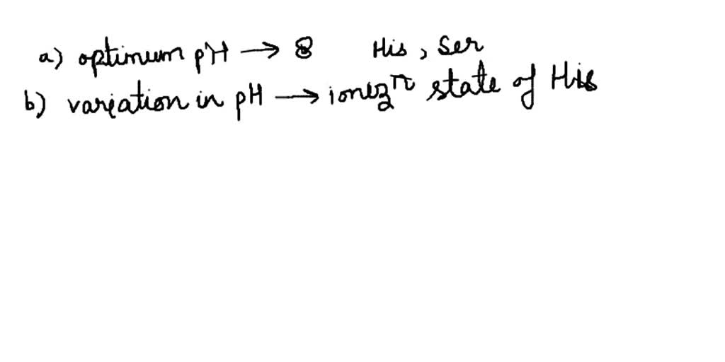 SOLVED: The activity of chymotrypsin changes as the pH changes in the ...