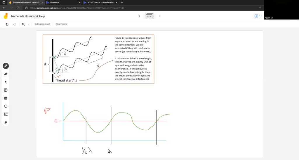 SOLVED: Question 2 When the trough of one wave arrives at the same time and place as the crest ...