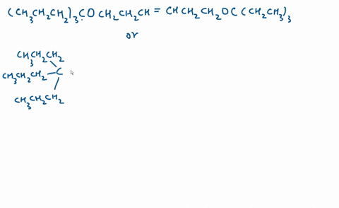 draw the correct bond line structures for the following compounds ...