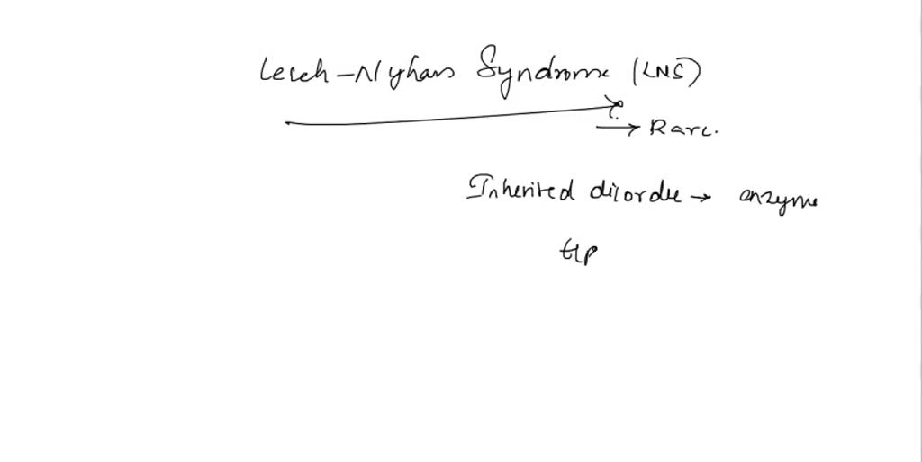 SOLVED: Lesch-Nyhan syndrome is an X-linked, recessive condition caused ...