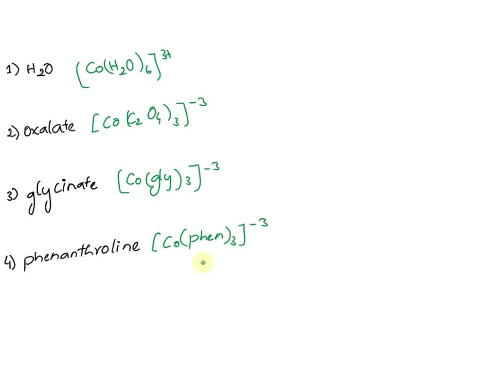 SOLVED: Part 1 1. For each of the 9 ligands given in Figure [ draw out ...