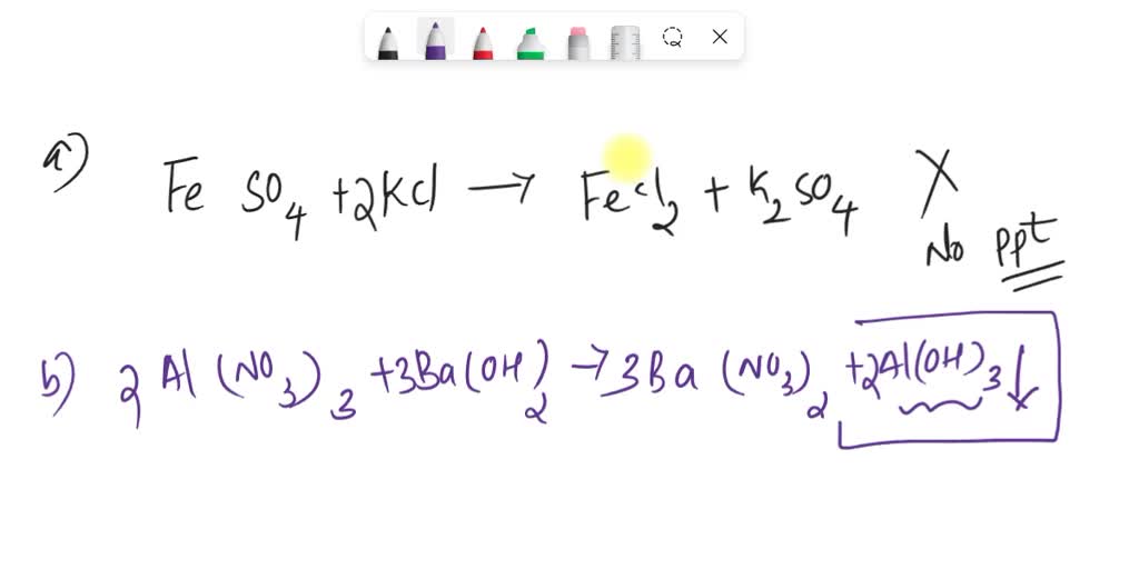SOLVED: When the following solutions are mixed together, what ...