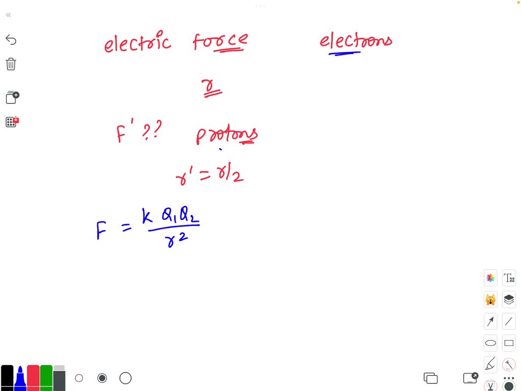 SOLVED: electric force is acting between two electrons placed at ...