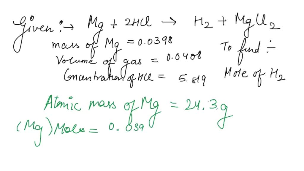SOLVED: a) Calculate the amount of synthesized H2(in mol). Start ur ...
